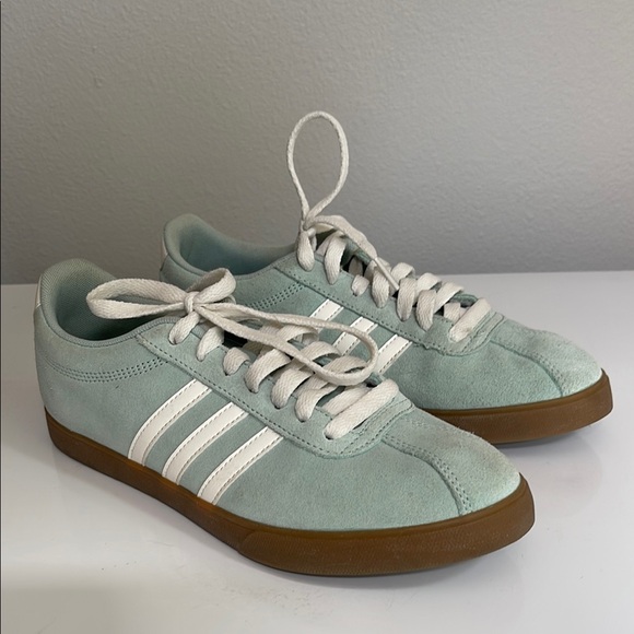 adidas | Shoes | Adidas Mint Green And White Retro Sneakers | Poshmark